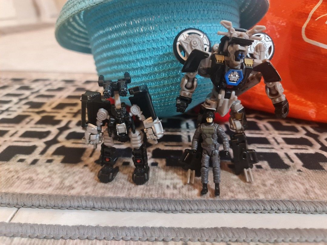 Transformers DOTM Human Alliance Tailpipe, Pinpointer & Sergeant Noble ...