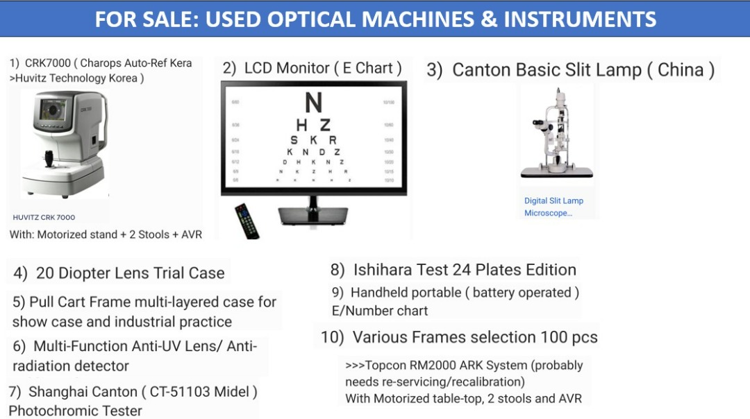 Used Optical Machines & Instruments, Health & Nutrition, Medical ...