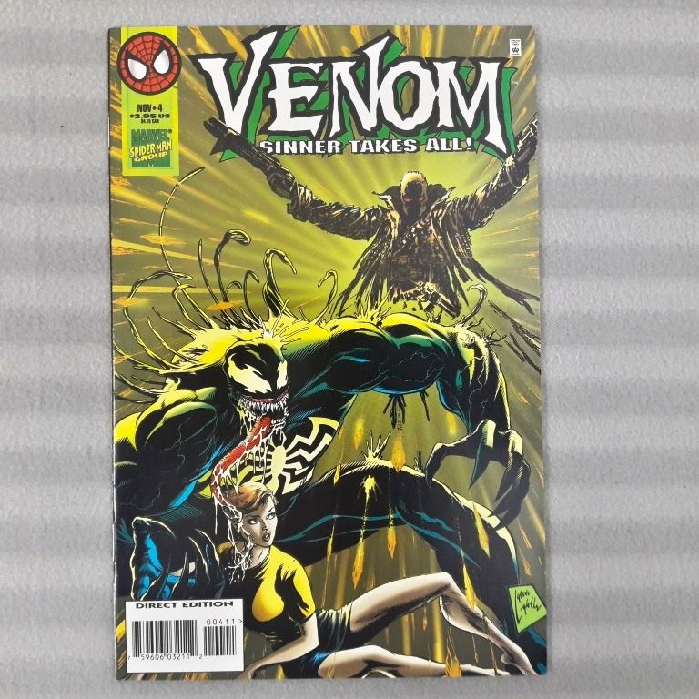 Venom: Sinner Takes All #1, #4, The End One-Shot, Tooth & Claw #3, TPB ...