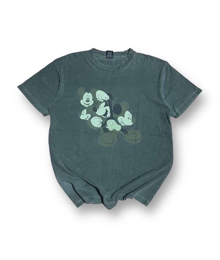 Vintage 90s Mickey Mouse Acid Washed Shirt, Men's Fashion, Tops & Sets ...