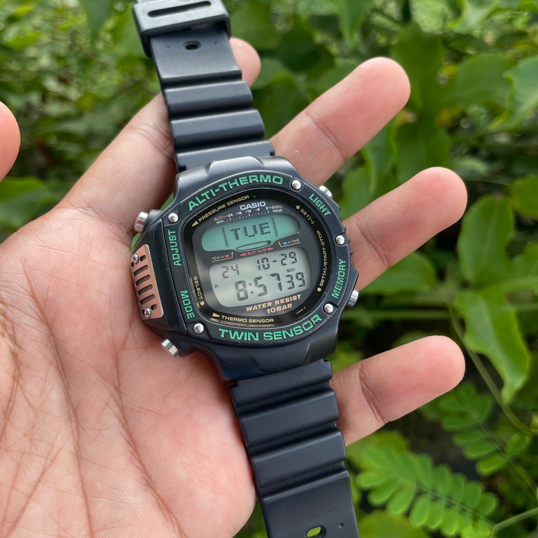 Vintage Casio Alti Thermo aka Tapak Kuda, Men's Fashion, Watches ...