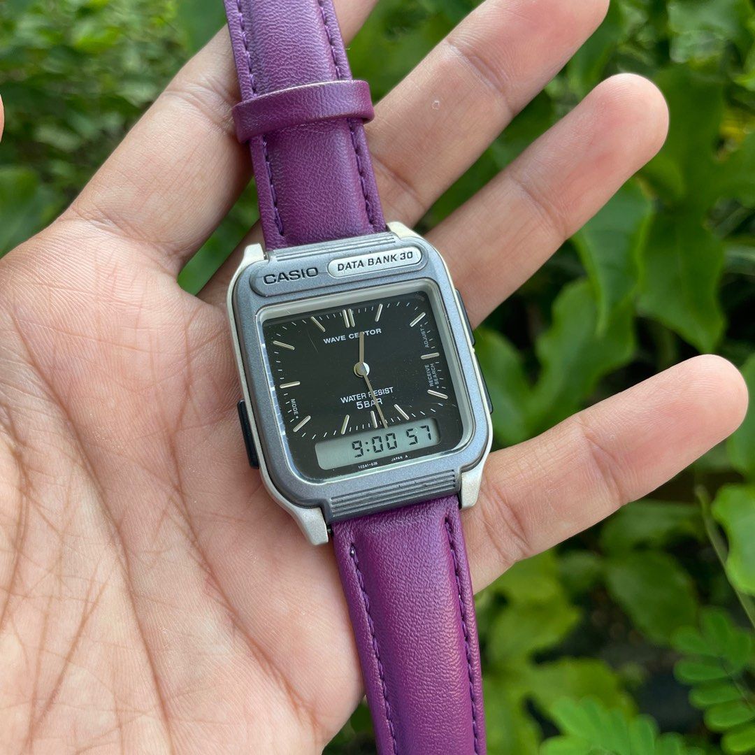 Vintage Casio Data Bank 30 Wave Ceptor, Men's Fashion, Watches ...