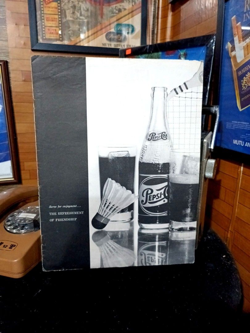 Vintage Frame Poster Pepsi Cola, Furniture & Home Living, Home Decor ...