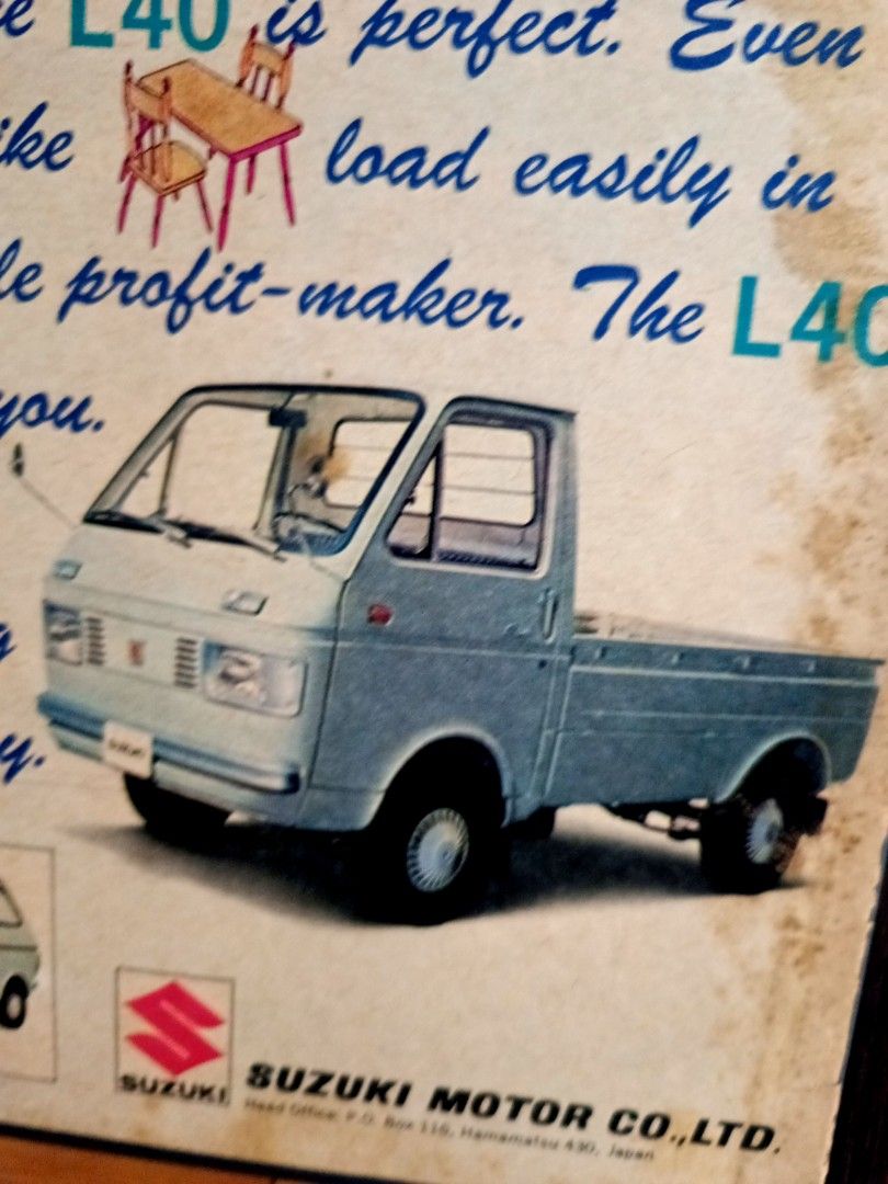 Vintage Frame Poster Suzuki Motor, Hobbies & Toys, Collectibles ...