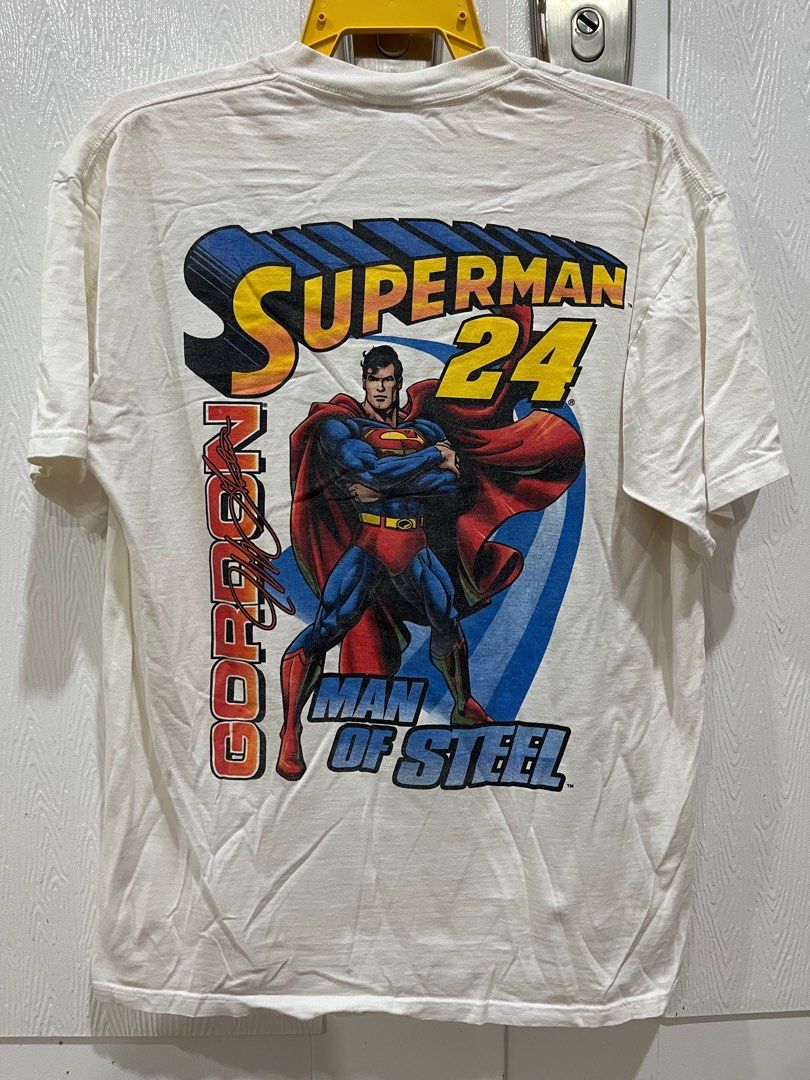 Vintage NASCAR x Superman 1999, Men's Fashion, Tops & Sets, Formal ...