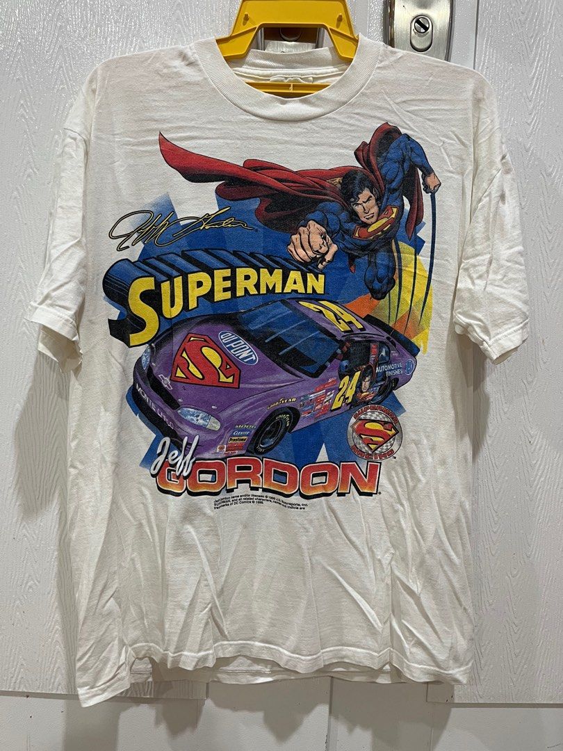 Vintage NASCAR x Superman 1999, Men's Fashion, Tops & Sets, Formal ...