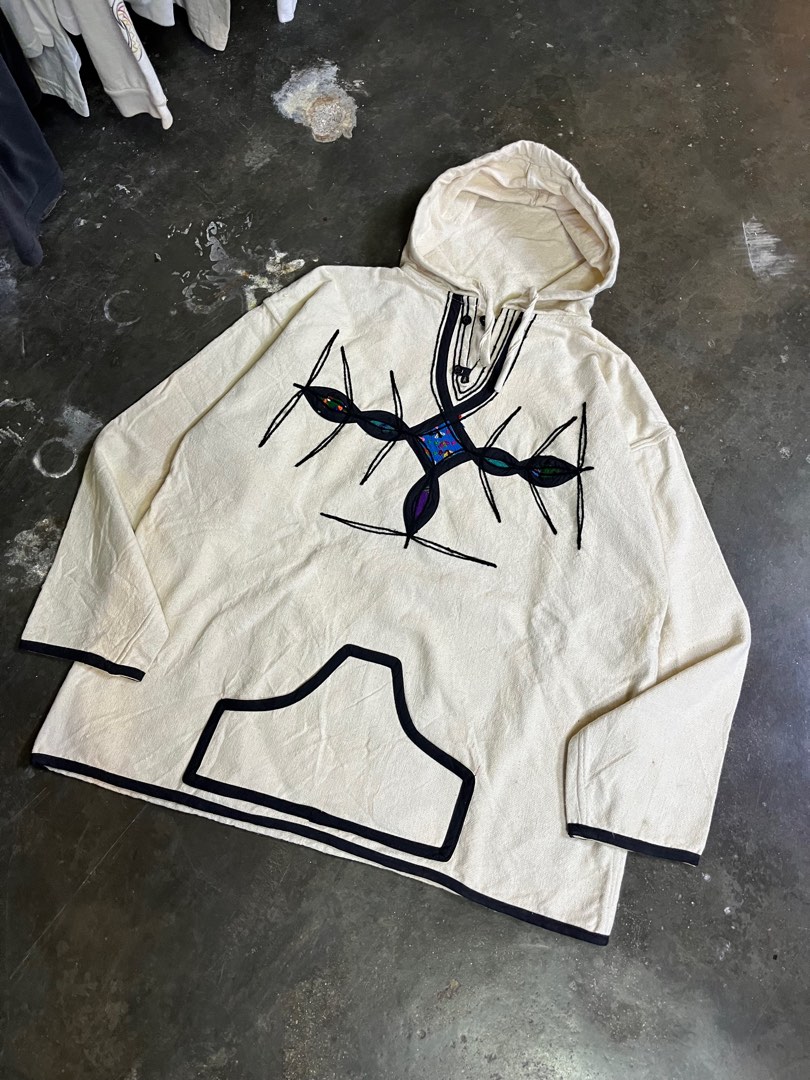 Vintage Native Navajo Style Baja Hoodie Baggy, Men's Fashion, Tops ...
