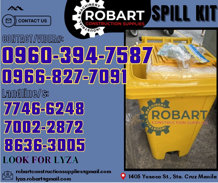 Wheeled Spill Kits Chemical, Commercial & Industrial, Construction ...