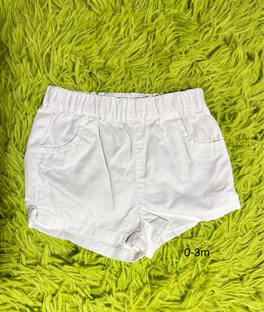 White Short, Babies & Kids, Babies & Kids Fashion on Carousell