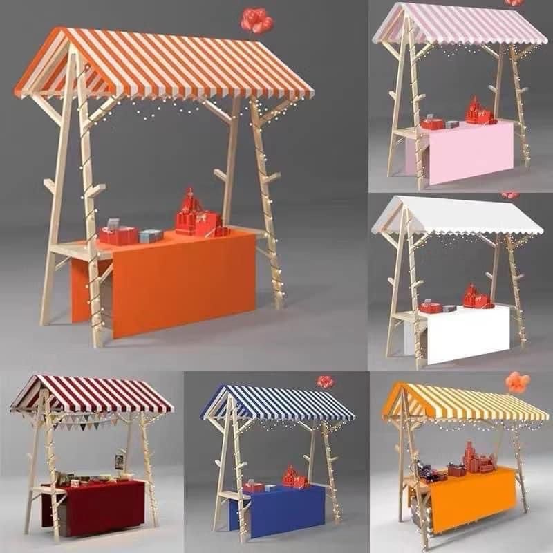 WOODEN STALL BOOTH, Furniture & Home Living, Furniture, Tables & Sets ...