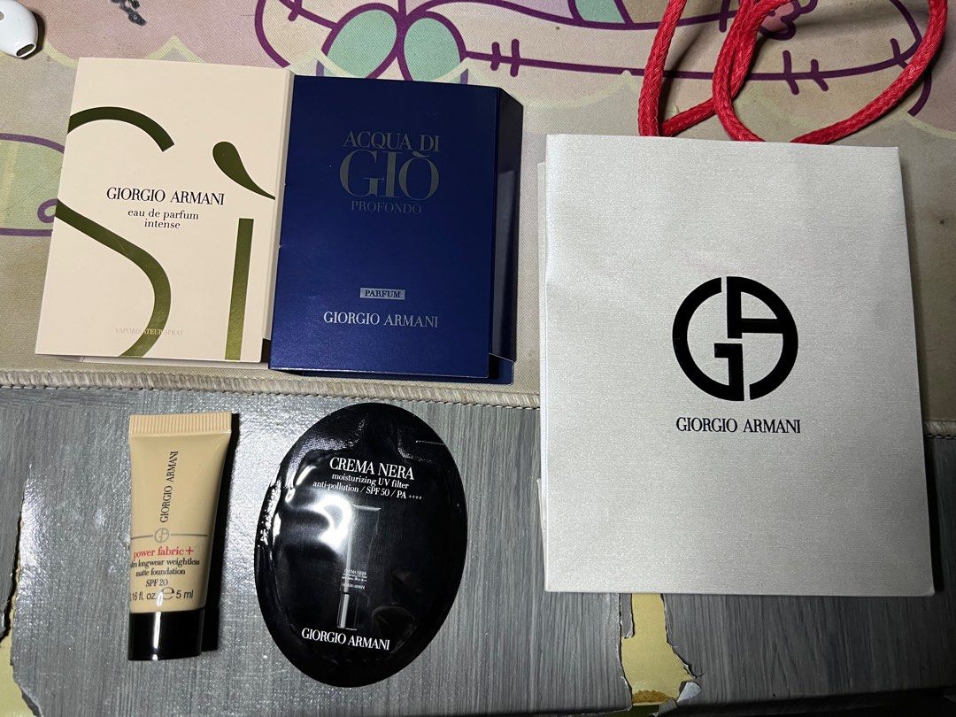 100% AUTHENTIC BRAND NEW Giorgio Armani Beauty Samples Sample Travel ...