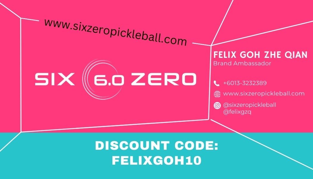 10% off + FREE SHIPPING original Six Zero Pickleball 6.0 Ruby(RM760 ...