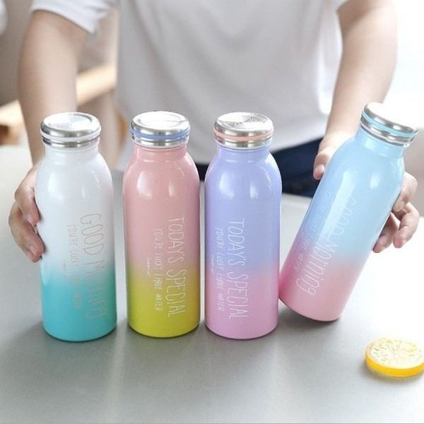 350ml漸變花式彩色保溫不銹鋼雙壁瓶 fgackp 350ml Gradual Fancy Color Thermal Stainless ...