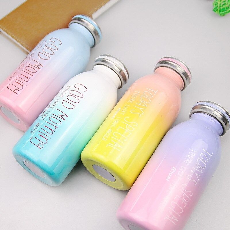350ml漸變花式彩色保溫不銹鋼雙壁瓶 fgackp 350ml Gradual Fancy Color Thermal Stainless ...