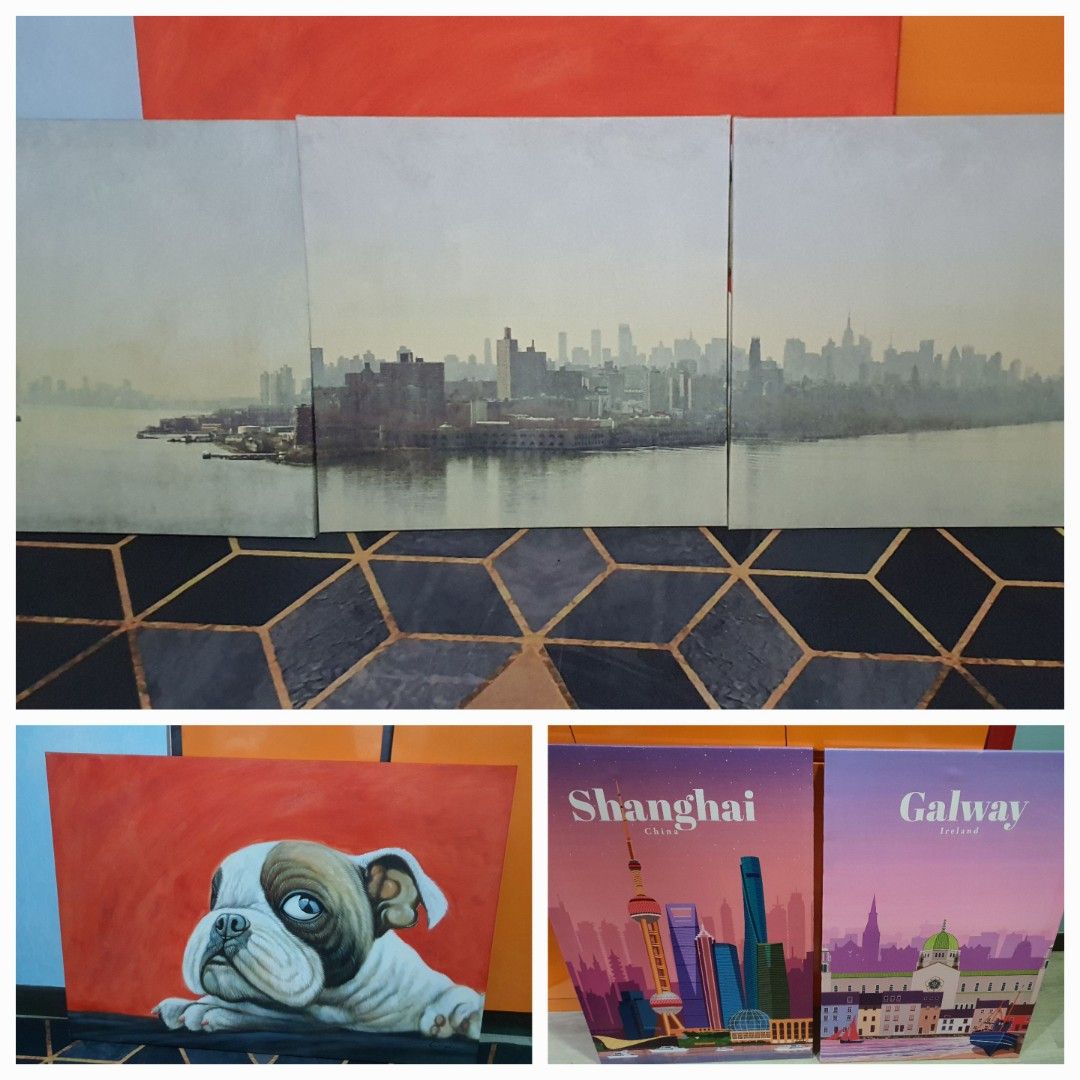 Delivery* Canvas Painting & Ikea Pjatteryd & Vintage Shanghai Galway ...