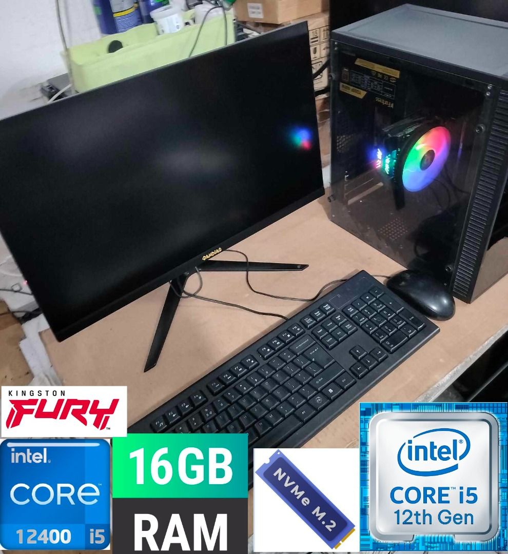 90pcs Intel I5 12th Gen PC CPU, 250GB NVME, 16GB HyperX,Gaming ...