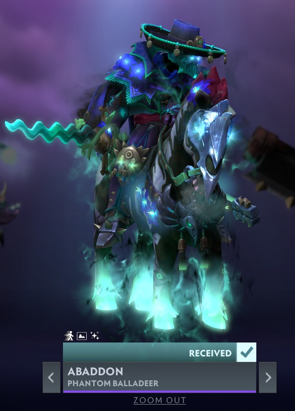 Abaddon Collector Cache - Phantom Balladeer Aba Dota 2 Crownfall II 2024 [Need friend 30 days ...