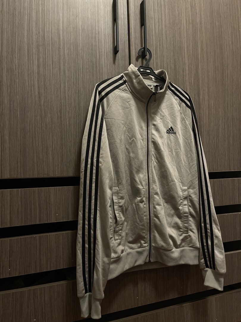 Adidas Grey Track Jacket (ORIGINAL from US), Men's Fashion, Coats ...