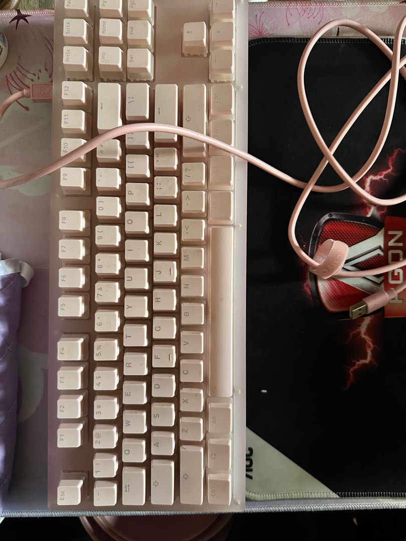 Akko Sakura Jelly 3087 RGB mechanical keyboard, Computers & Tech, Parts ...