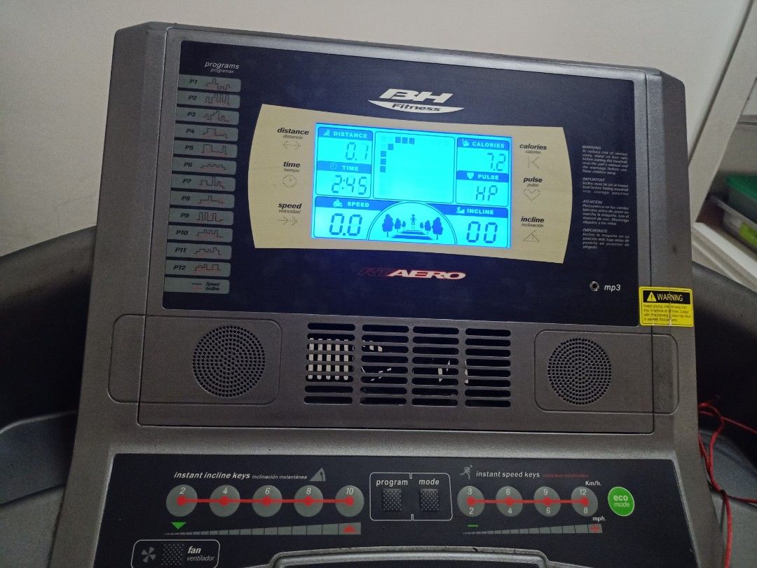 BH Fitness RT Aero Treadmill, Sports Equipment, Exercise & Fitness ...