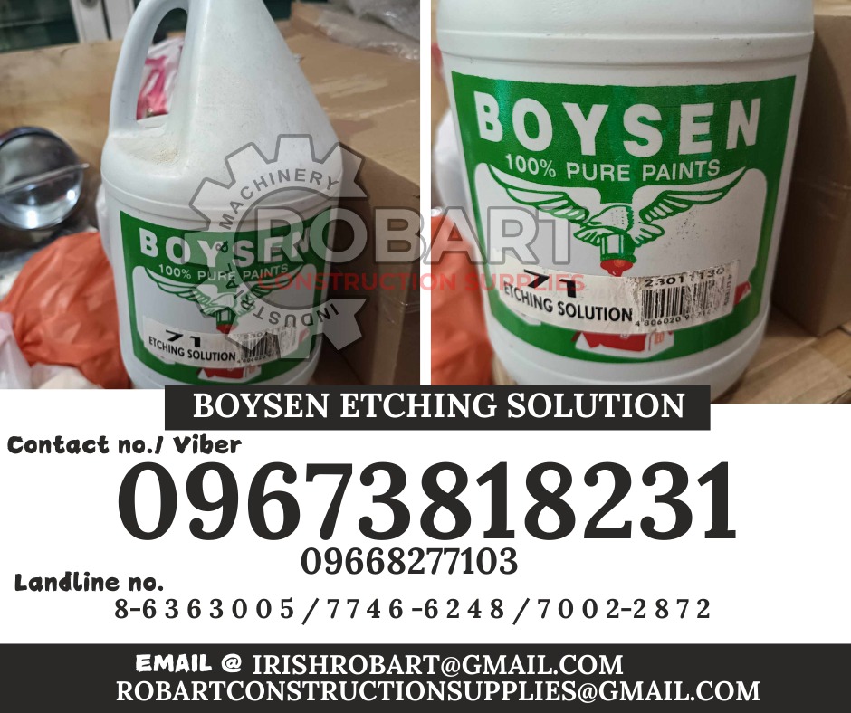 boysen etching solution, Commercial & Industrial, Construction Tools ...