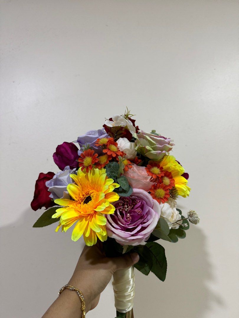 Bunga tangan Sanding Nikah Hand Bouquet Wedding Tunang Colourful ...