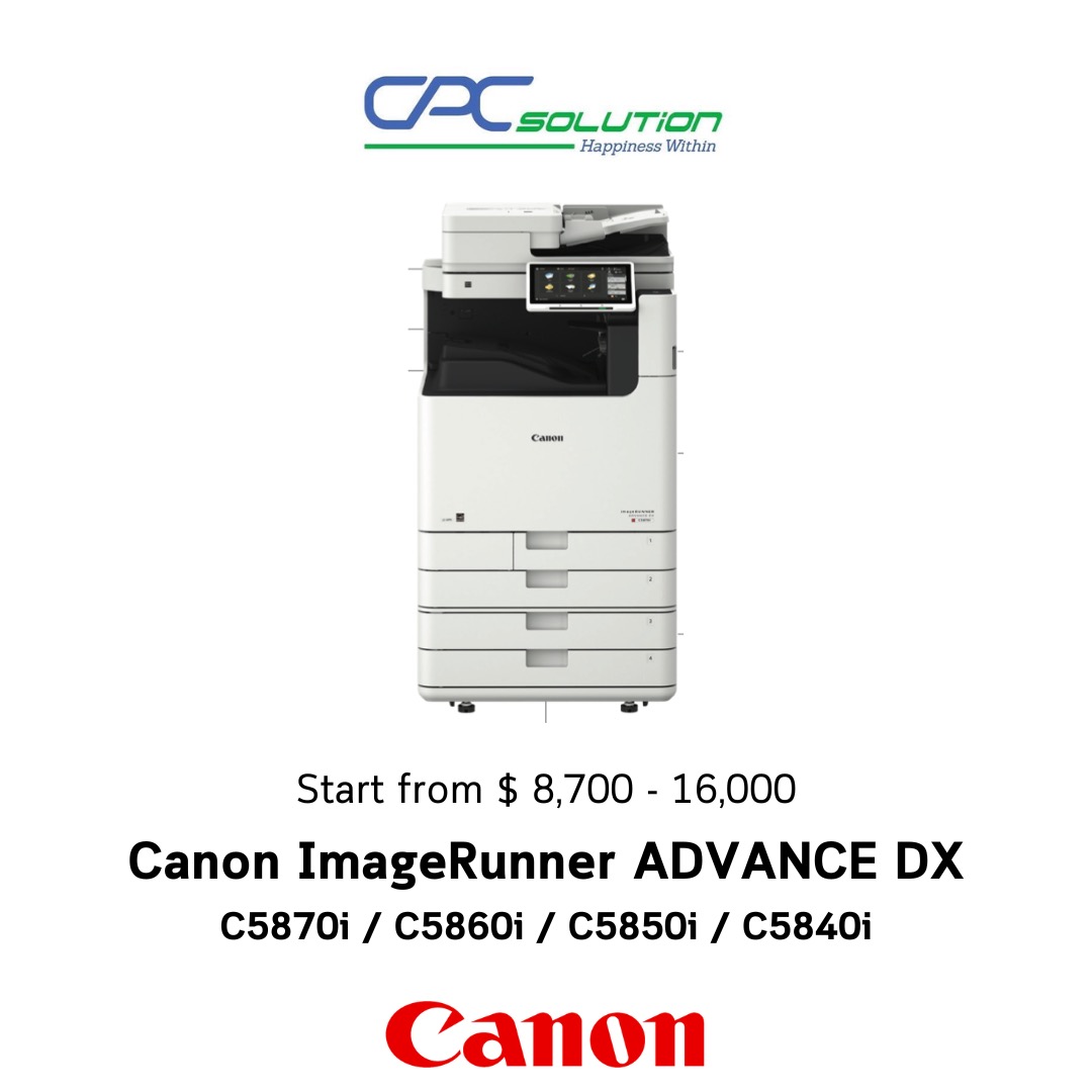 Canon ImageRUNNER ADVANCE DX C5870i / C5860i / C5850i / C5840i ...