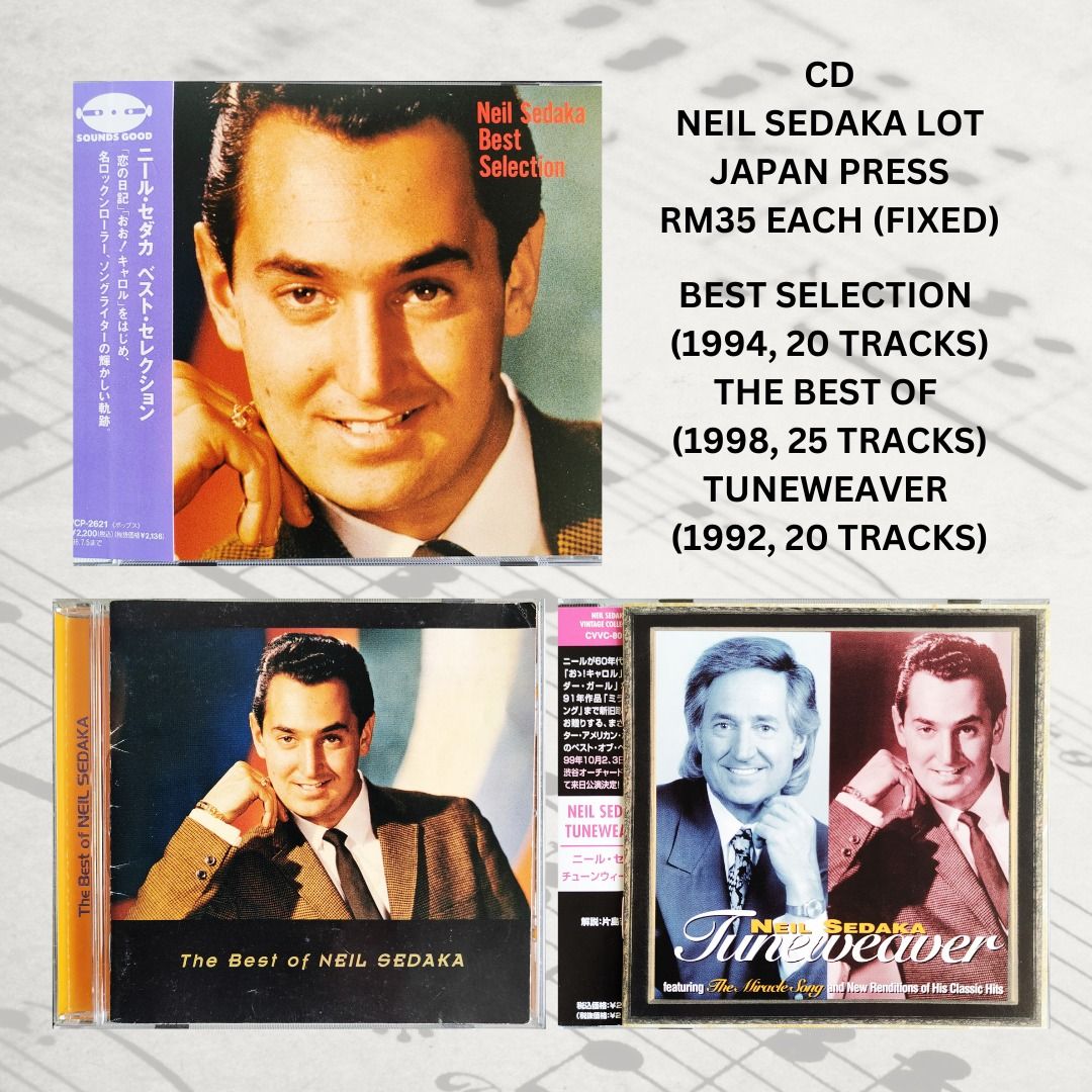 CD / NEIL SEDAKA LOT / JAPAN PRESS / RM35 EACH (FIXED) / CAN BE SOLD ...
