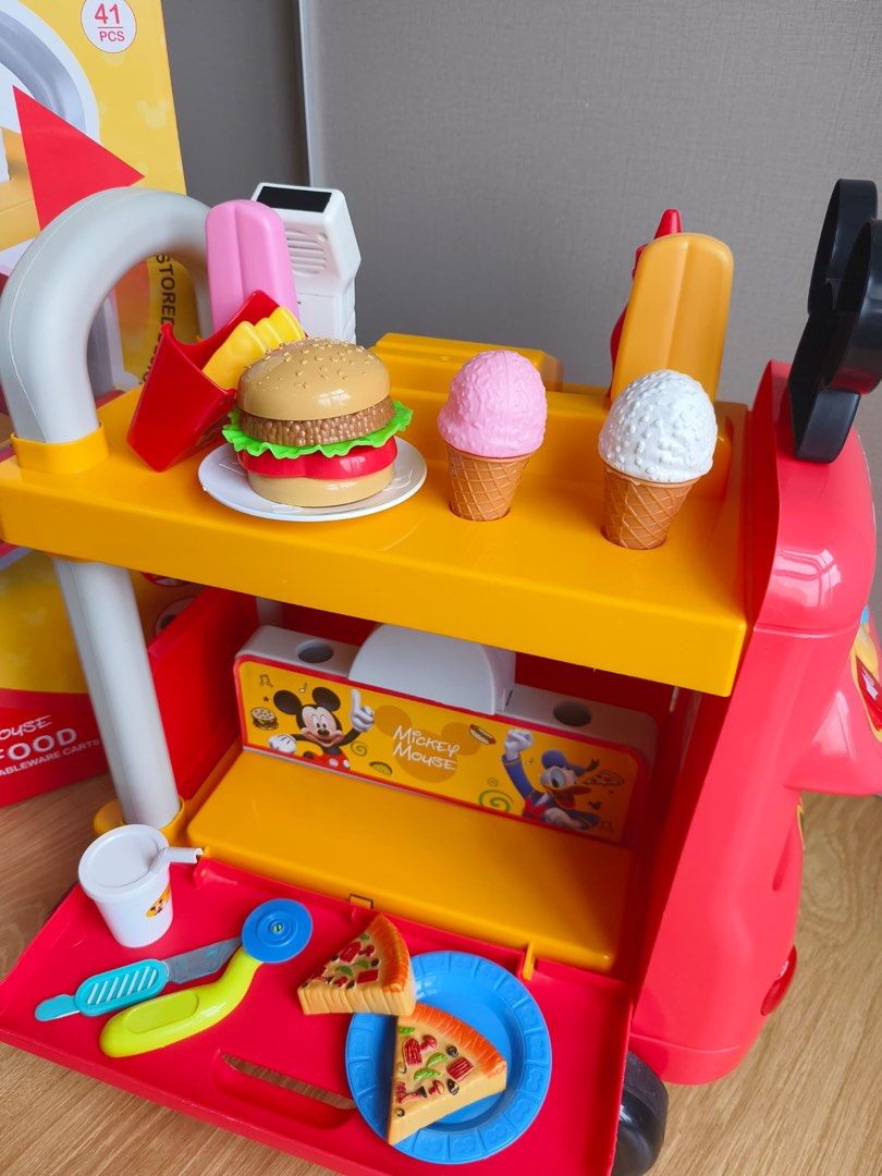 DISNEY Mickey Mouse Bus Cart FREE LITTLE TIKES Shopping Games, Hobbies ...