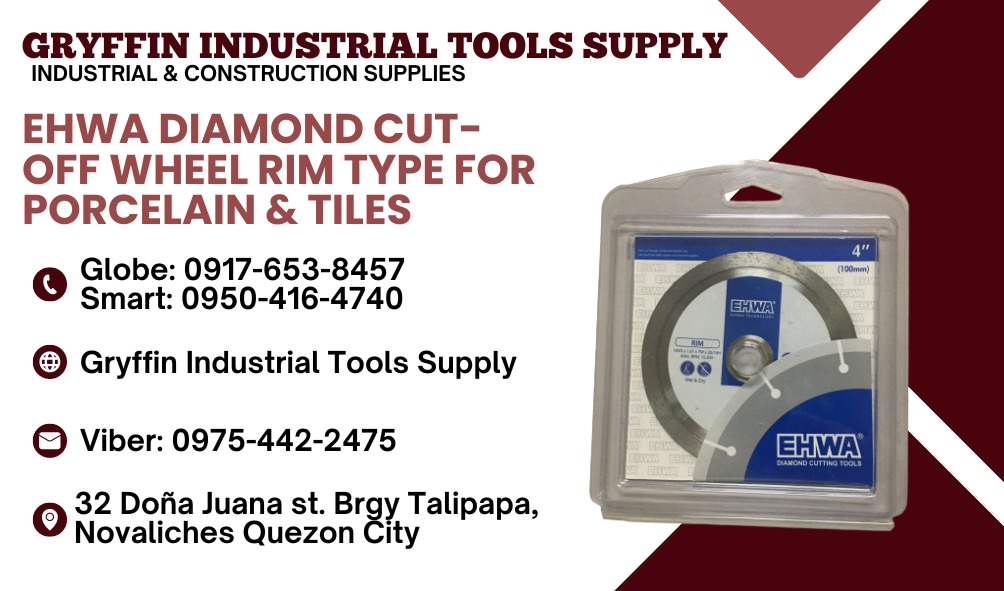 Ehwa Diamond Cut-Off Wheel Rim Type for Porcelain & Tiles, Commercial ...