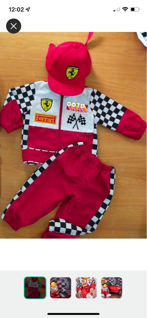 Ferrari Costume, Babies & Kids, Babies & Kids Fashion on Carousell