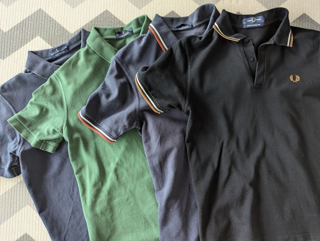 Fred Perry M12 and M3 Made in England, Men's Fashion, Tops & Sets ...