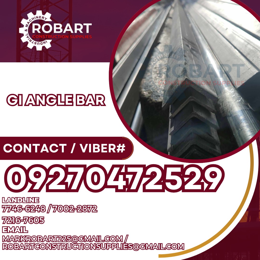 GI Angle Bar, Commercial & Industrial, Construction Tools & Equipment ...