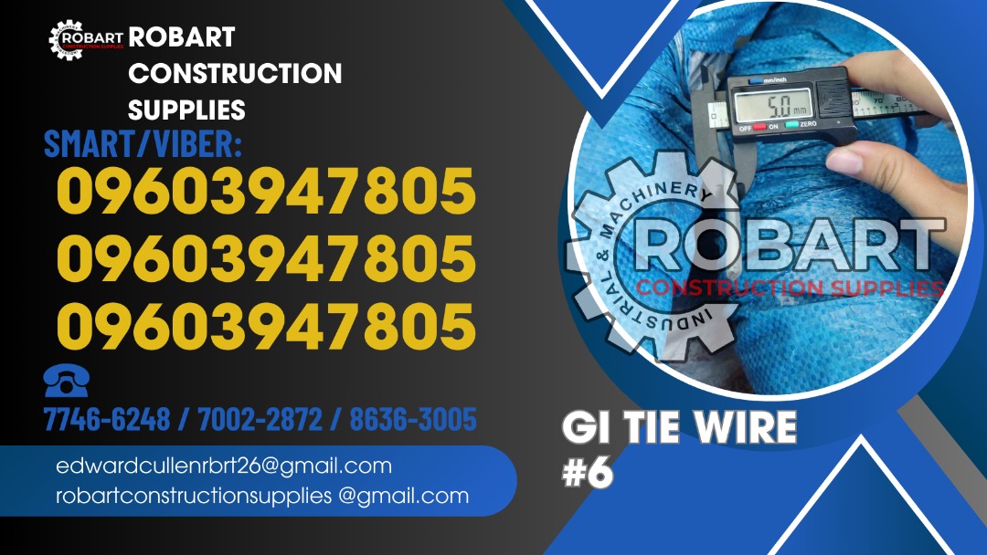 GI TIE WIRE #6 Thck: 5.5mm, Commercial & Industrial, Construction ...