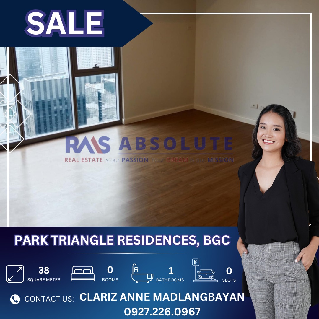 Good Deal For Sale: Studio Unit in Park Triangle Residences, BGC Taguig City, Property, For Sale ...