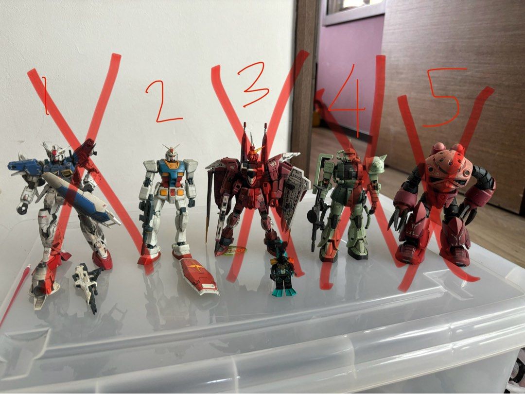 Gundam built various grades, Hobbies & Toys, Toys & Games on Carousell