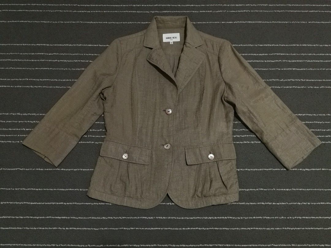 HANAE MORI Deux woman jacket S 1852, Luxury, Apparel on Carousell