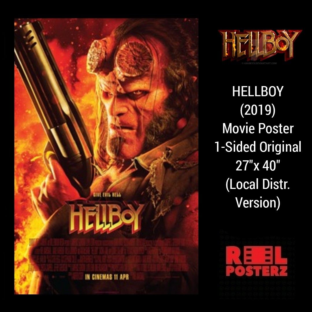 HELLBOY (2019) Movie Poster 1-Sided Original 27"x 40" (Local Distr ...