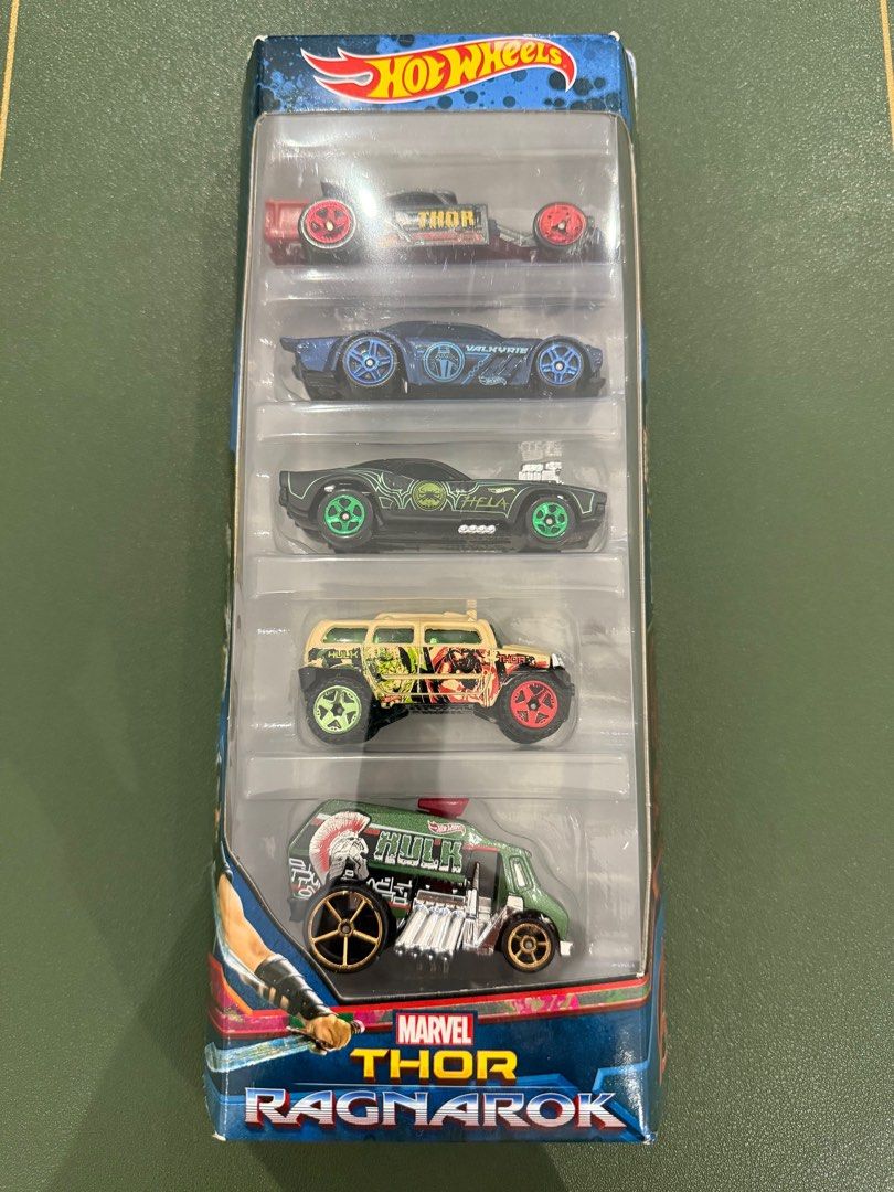 HotWheels Marvel Thor Ragnarok 5pack, Hobbies & Toys, Toys & Games on Carousell