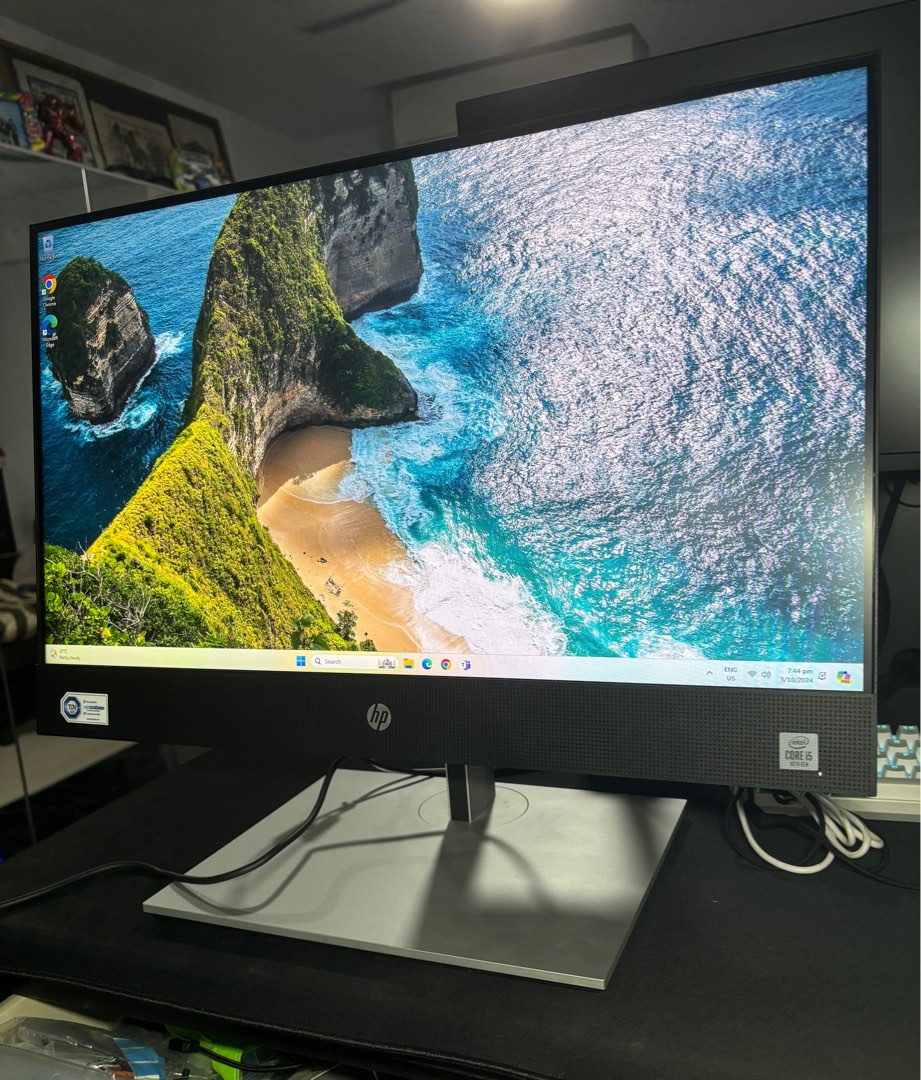 HP AiO All-in-One 24" inch FHD Professional Desktop Computer PC ...