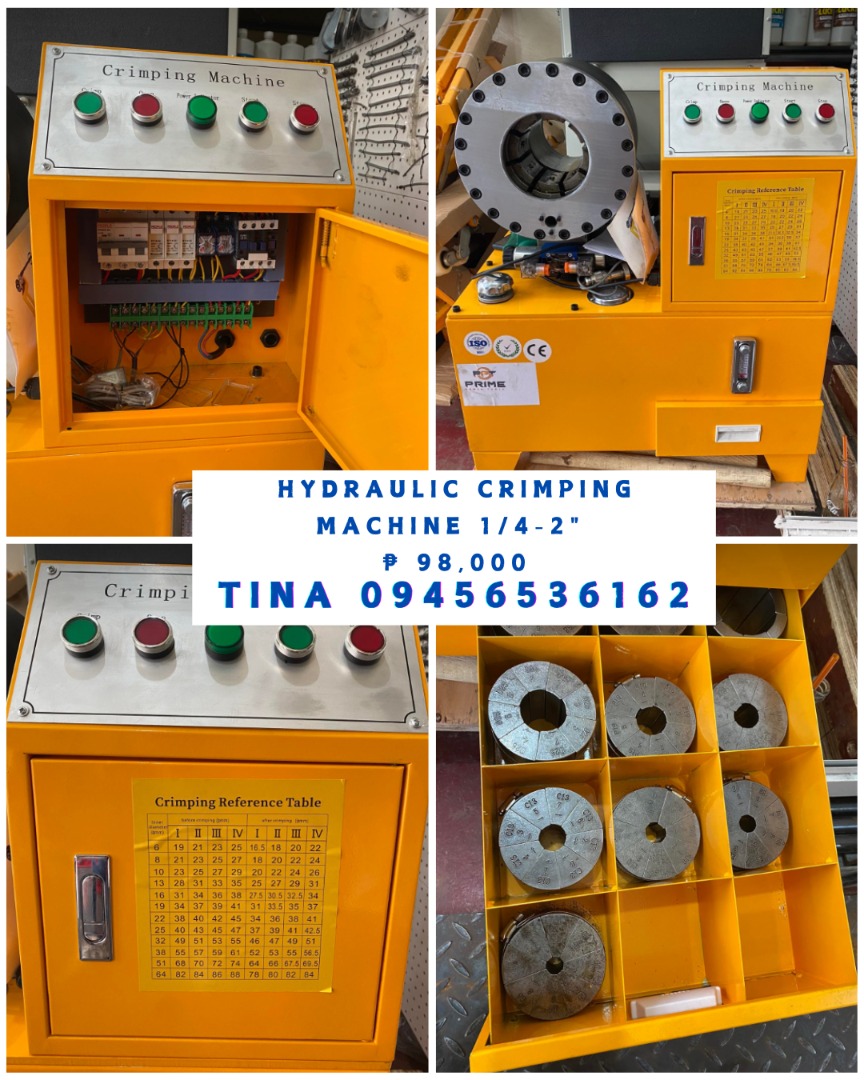 Hydraulic Crimping Machine 1/4-2", Commercial & Industrial ...