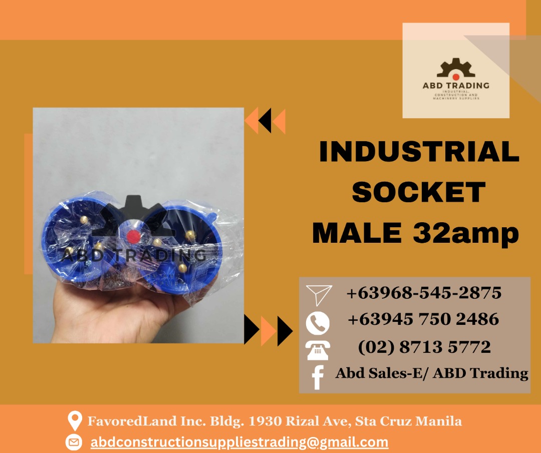 INDUSTRIAL SOCKET MALE, Commercial & Industrial, Construction Tools ...