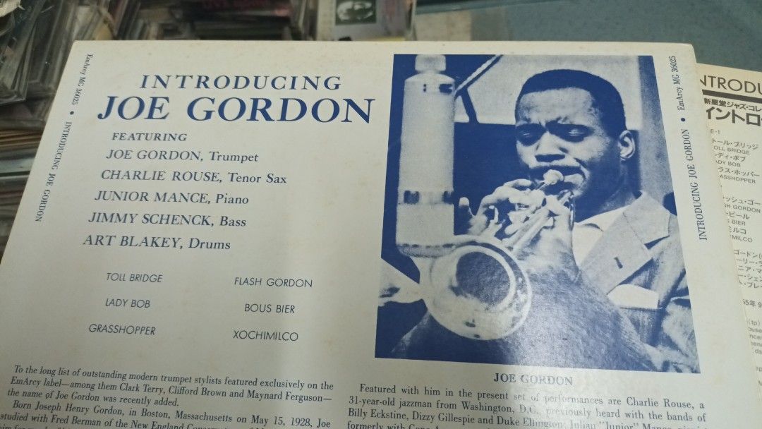 jazz名盤 Joe Gordon – Introducing Joe Gordon 日本版 舊版 黑膠 LP, 興趣及遊戲, 音樂、樂器 ...