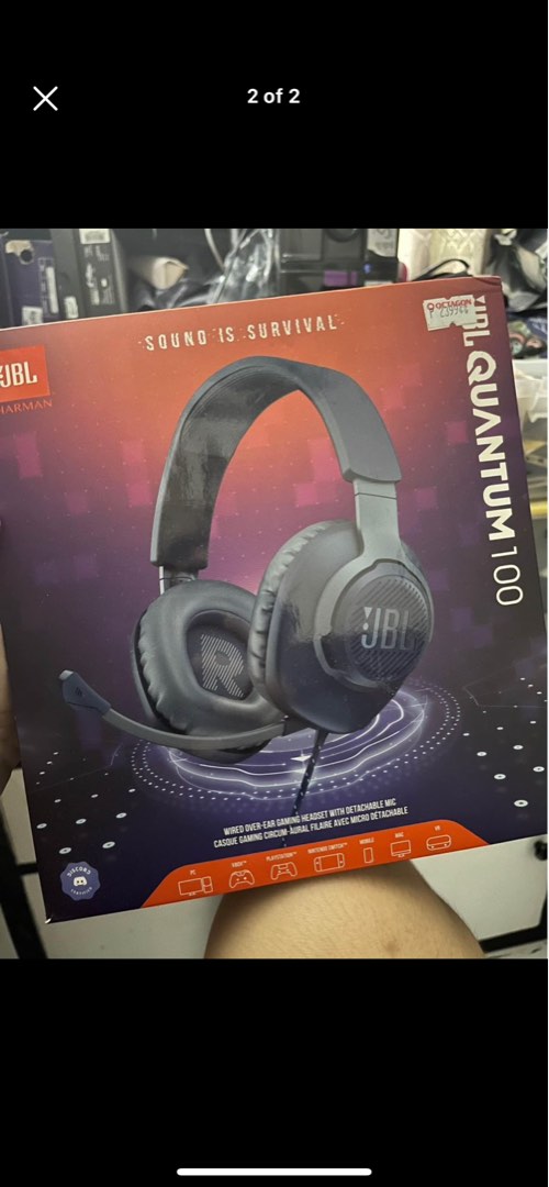 JBL Quantum 100 Headset, Audio, Headphones & Headsets on Carousell