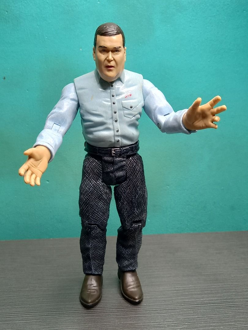 "Jim Ross" COMMENTATOR RING ANNOUNCER 2001 Jakks Pacific Inc WWE Action ...