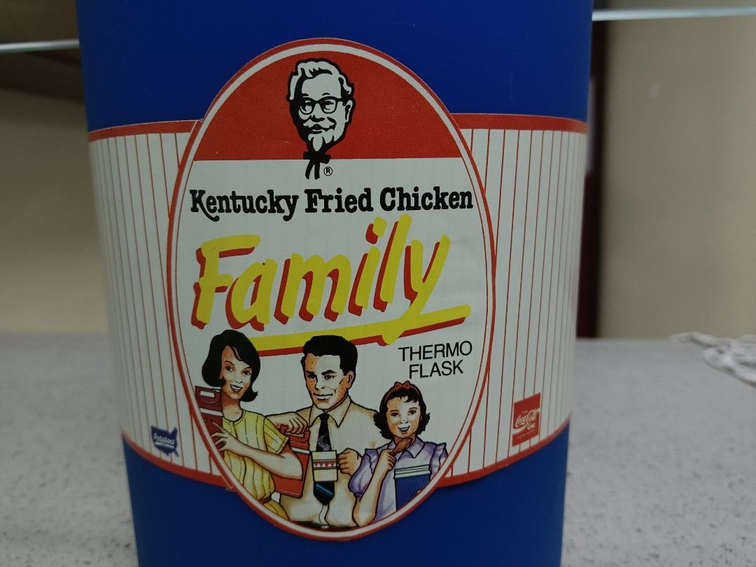 KFC vintage tumbler biru lama classic antik, Furniture & Home Living ...