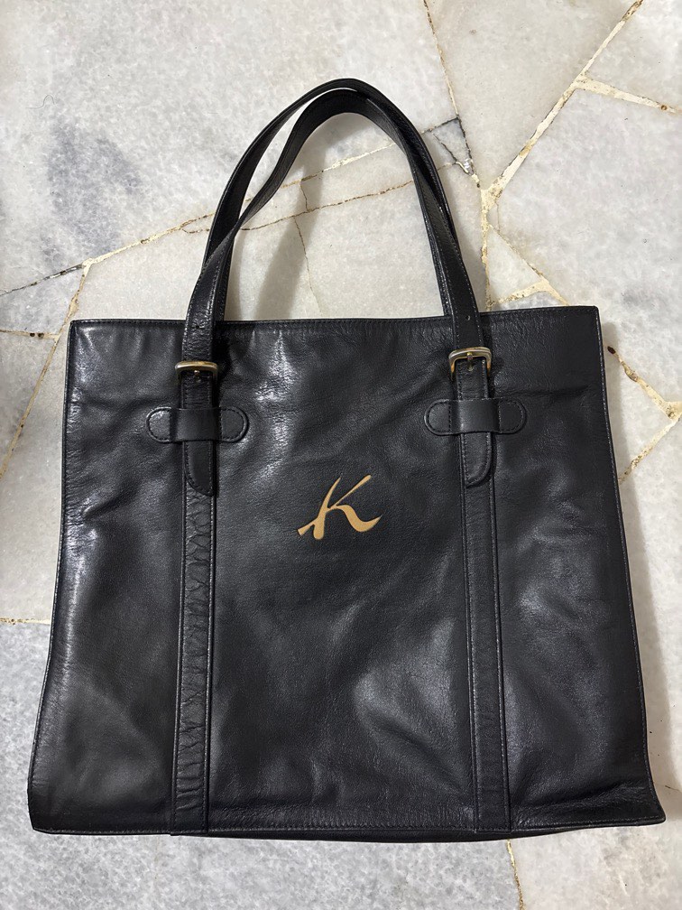 Kitamura Motomachi Black Leather Tote Bag, Women's Fashion, Bags & Wallets, Tote Bags on Carousell