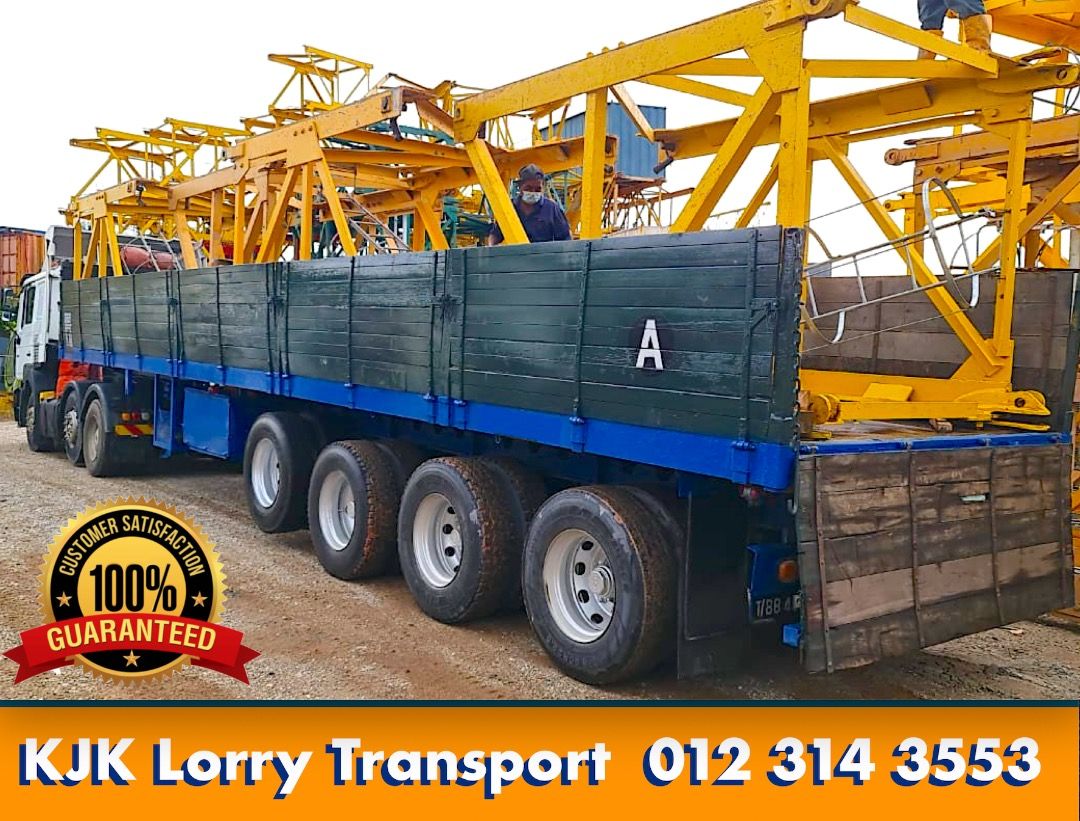 KJK Lorry Crane Trailer Sewa Lori Kren Treler Lowbed Lowloader Skylift ...