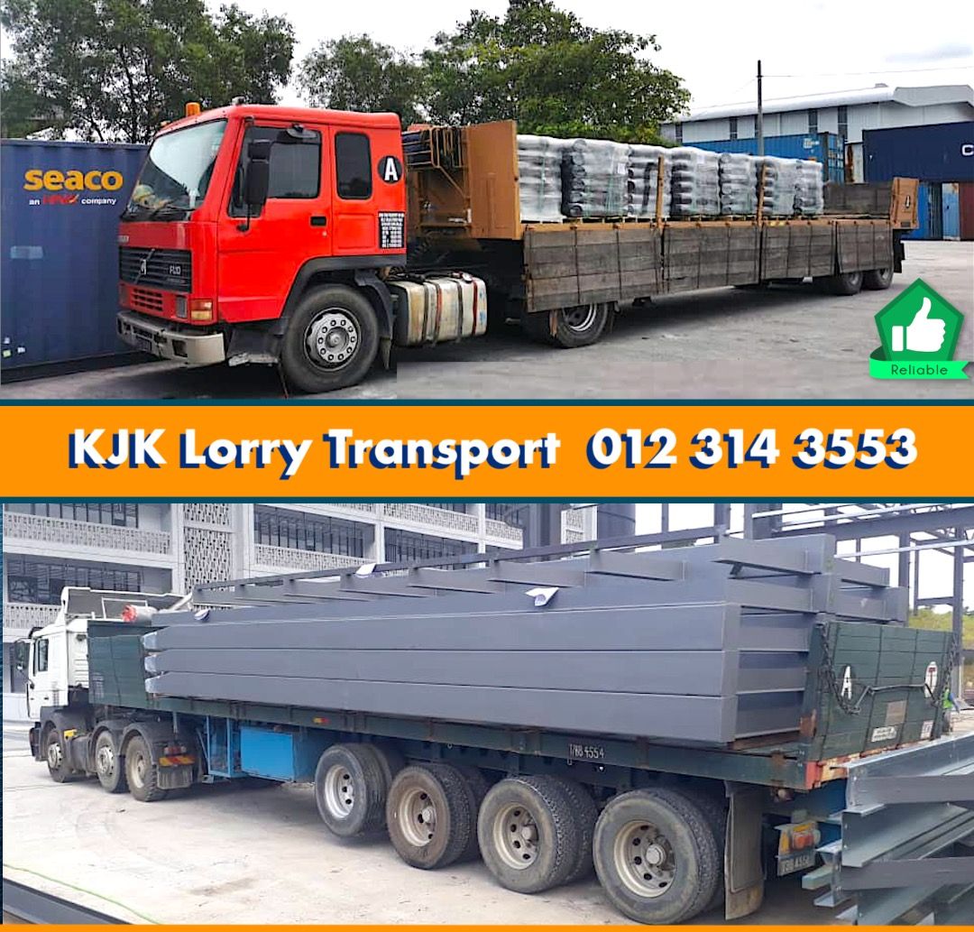 KJK Lorry Crane Trailer Sewa Lori Kren Treler Lowbed Lowloader Skylift ...