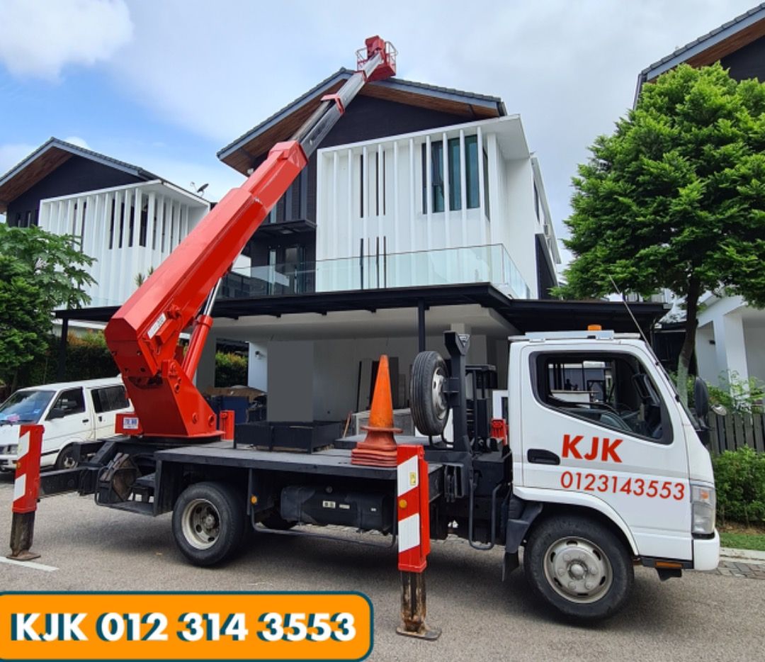 KJK Lorry Crane Trailer Sewa Lori Kren Treler Lowbed Lowloader Skylift ...